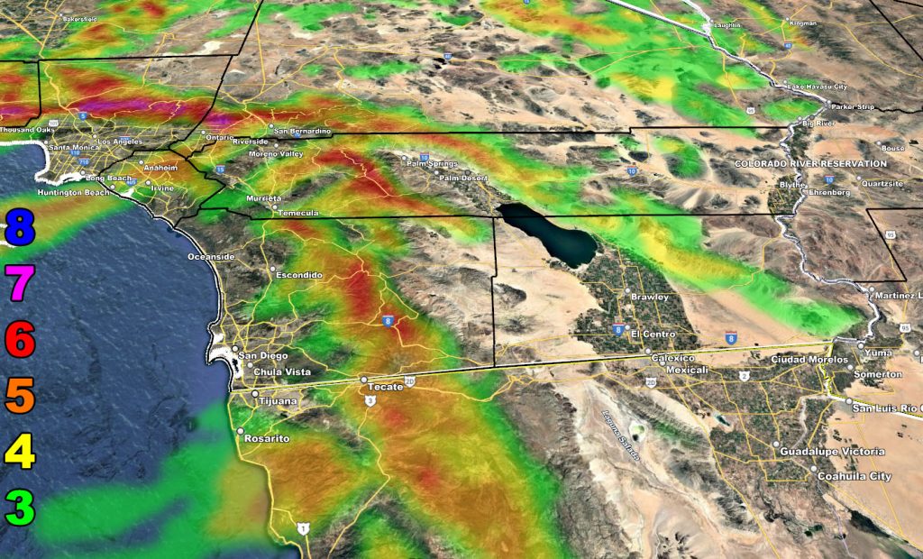 Enhanced Santa Ana Wind Update Issued for Southern California, Maps of ...