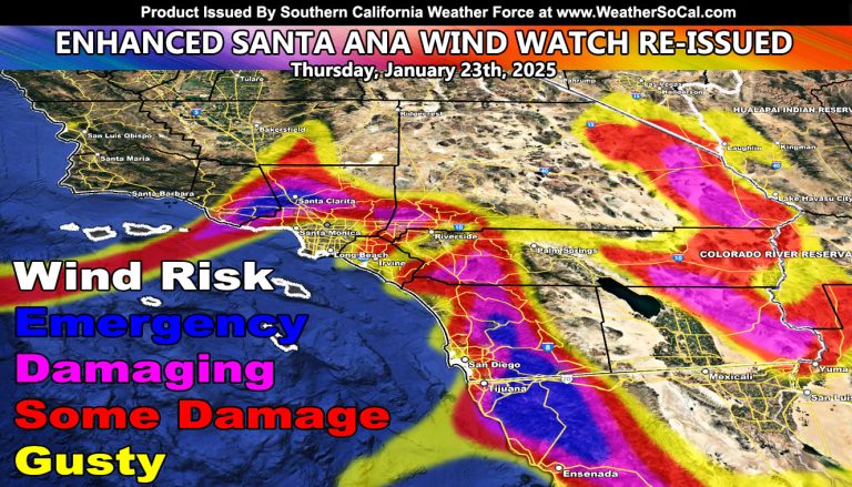 Enhanced Santa Ana Wind Watch Re-Issued For Thursday, January 23th ...
