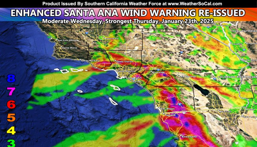 Enhanced Santa Ana Wind Warning Re-Issued for Today into Thursday ...