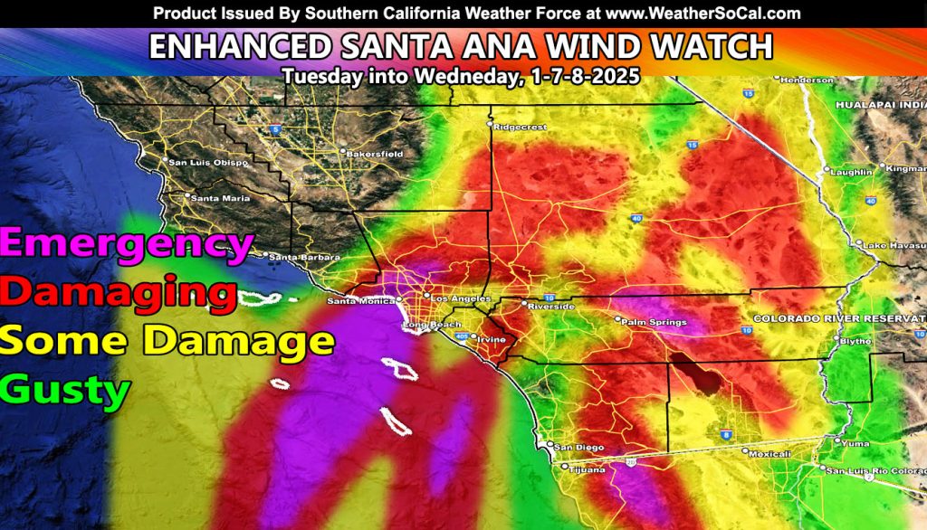 Enhanced Santa Ana Wind Watch: Strongest Santa Ana Wind Event In 25 ...