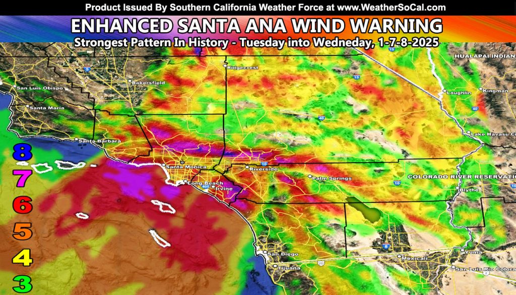 Enhanced Santa Ana Wind Warning Issued: Strongest Santa Ana Wind ...