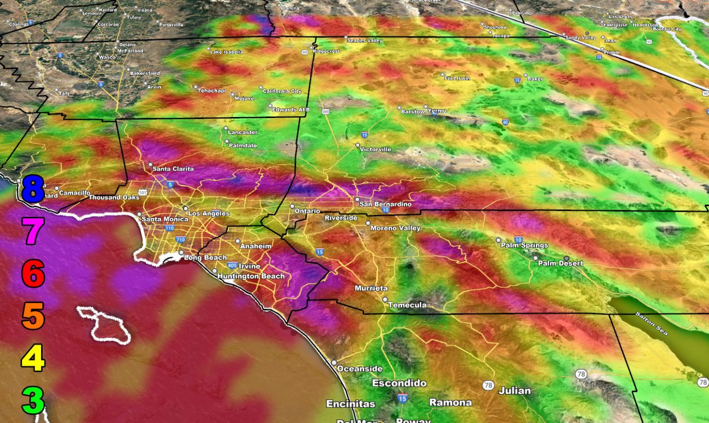 Enhanced Santa Ana Wind Warning Issued: Strongest Santa Ana Wind ...