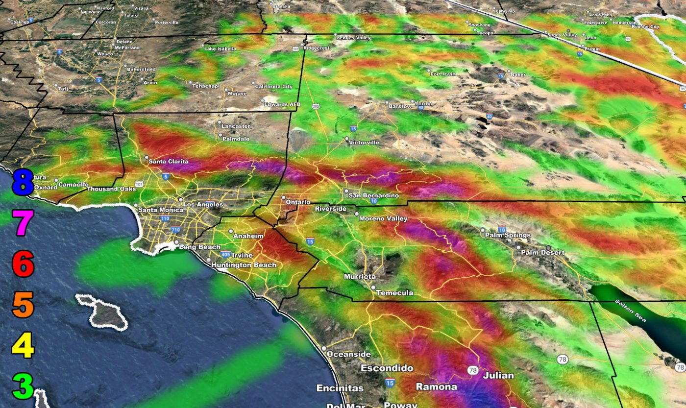 Enhanced Santa Ana Wind Warning Continues Today through Friday; Wind ...