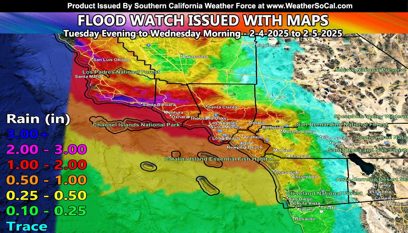 Flood Watch Issued For San Luis Obispo, Santa Barbara, and Ventura ...