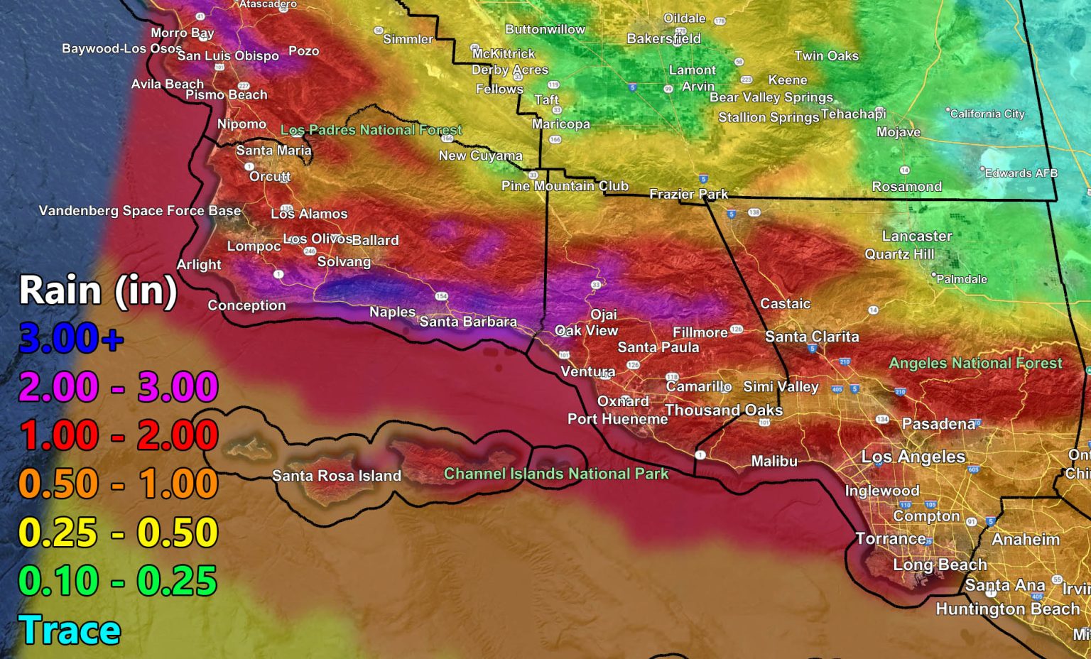 Flood Watch Issued For San Luis Obispo, Santa Barbara, and Ventura ...