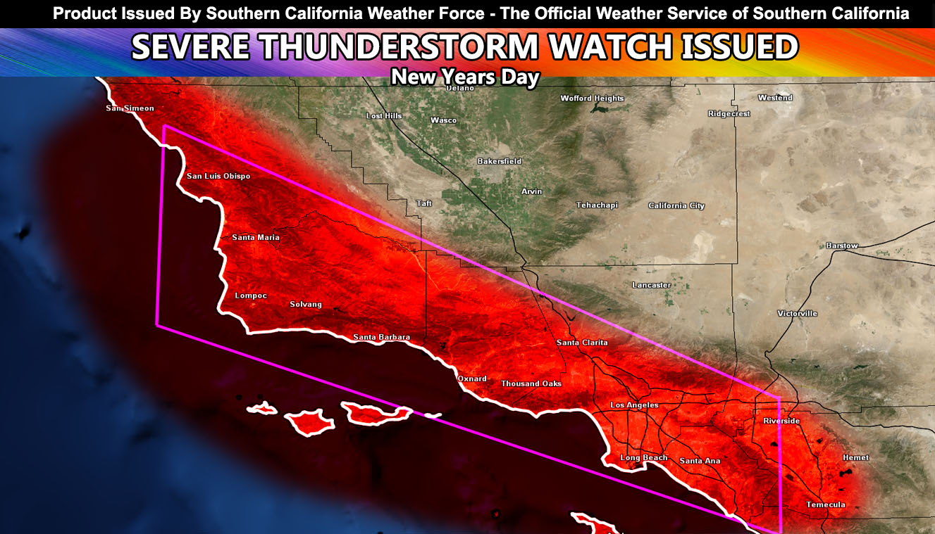 SCWF Severe Thunderstorm Watch Issued for Metro Southern California ...