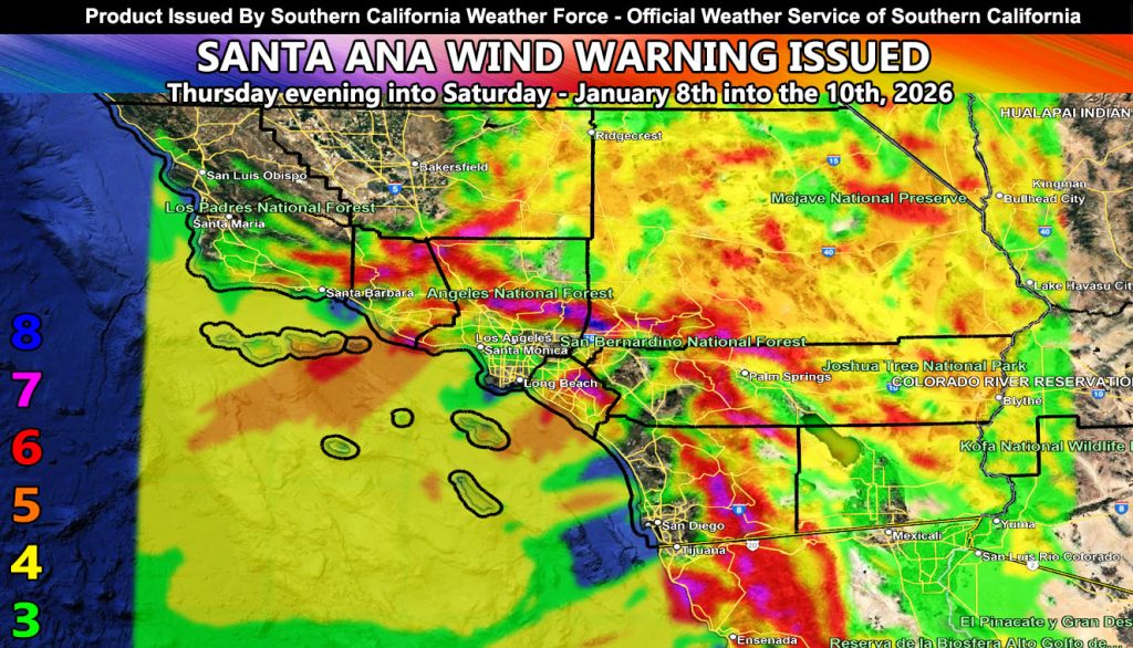 Santa Ana Wind Warning Issued for Thursday Evening through Saturday for ...